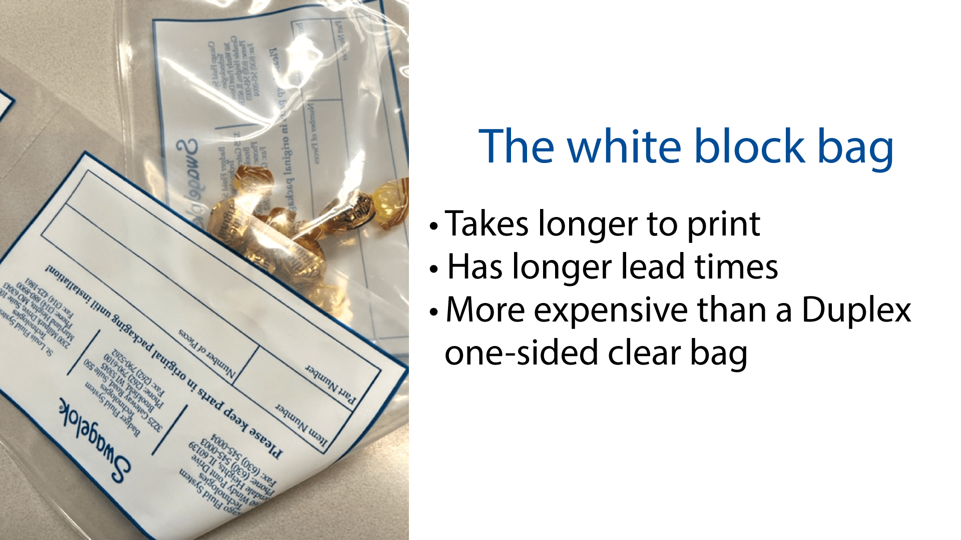 Benefits of 1 color Duplex Bags for Automatic Baggers - PAC Machinery